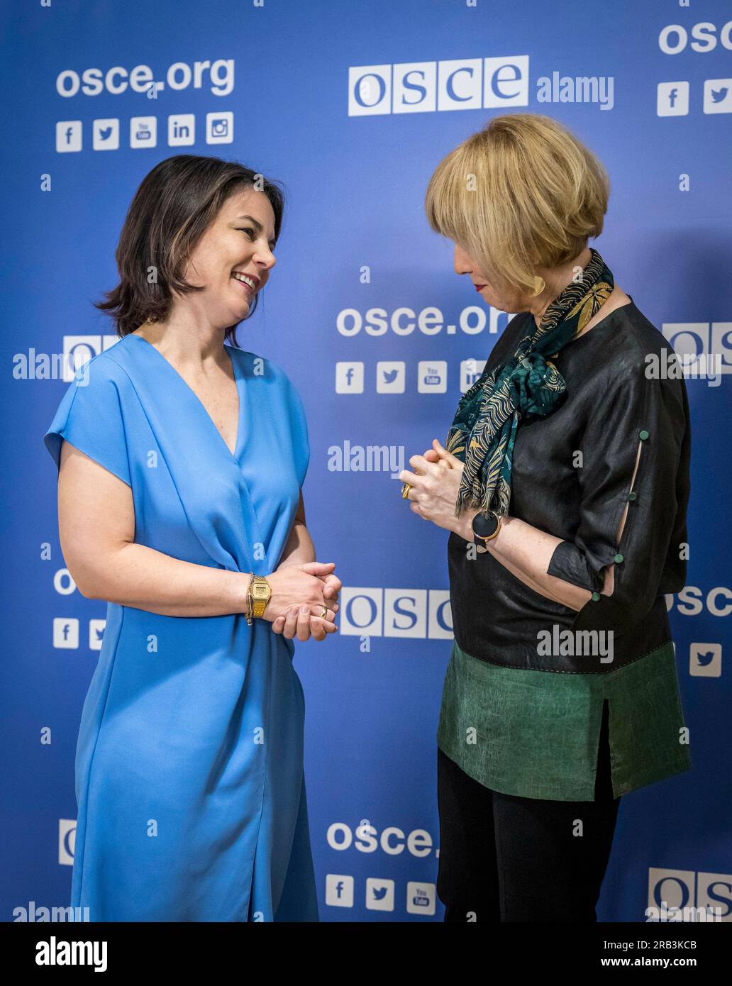 Vienna, July 7th, 2023. Annalena Baerbock (Buendnis 90/Die Gruenen ...