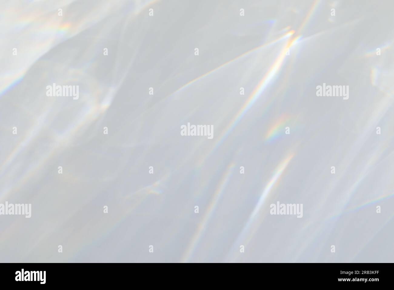 Crystal prism rainbow light refraction texture on white background ...