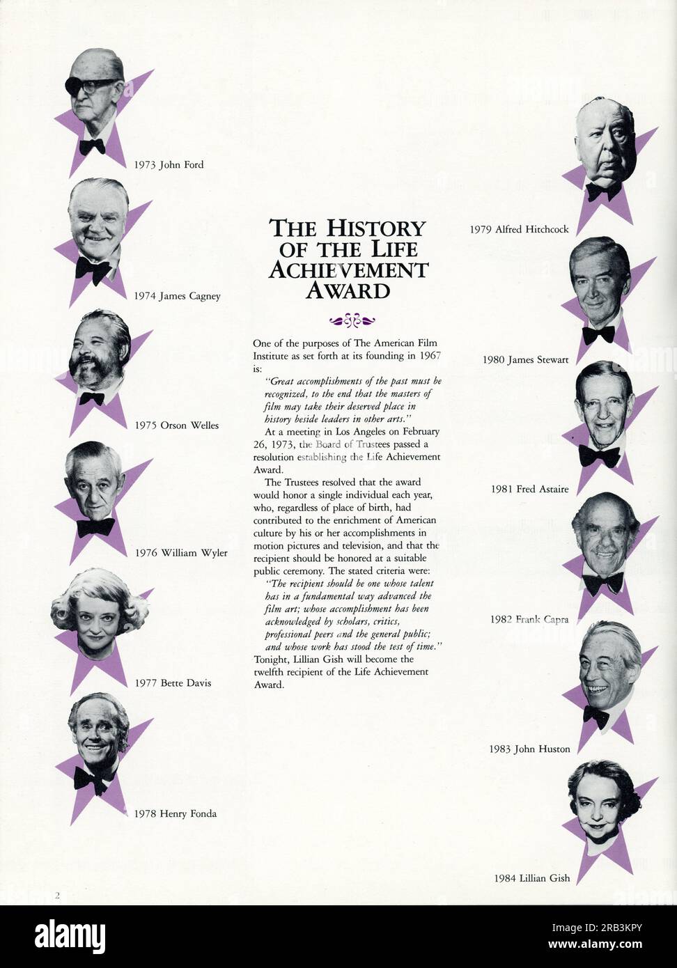 Inside Page showing all previous recipients of the award from the ...