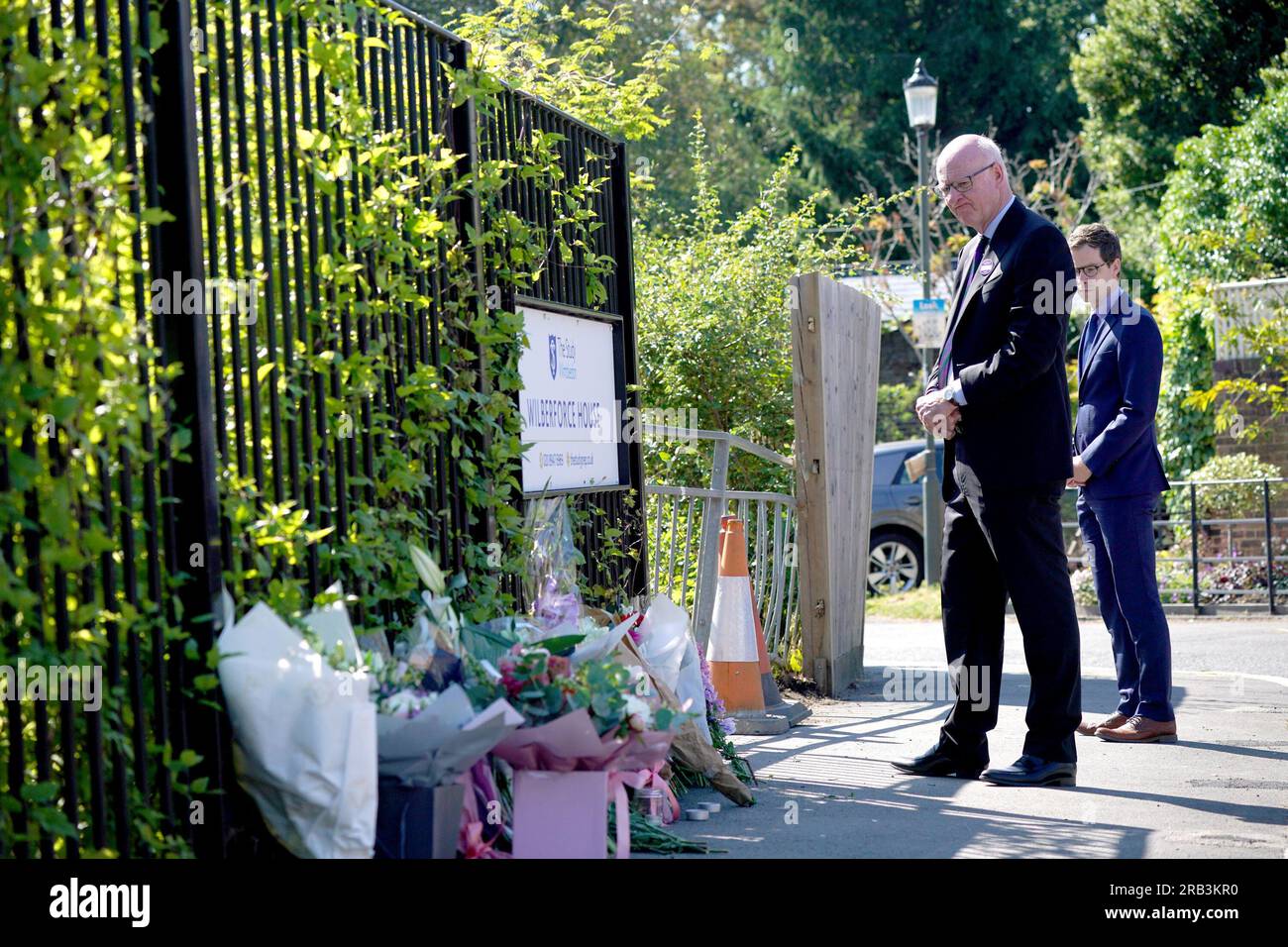 Ian Hewitt, chairman of the All England Lawn Tennis club, looks at ...