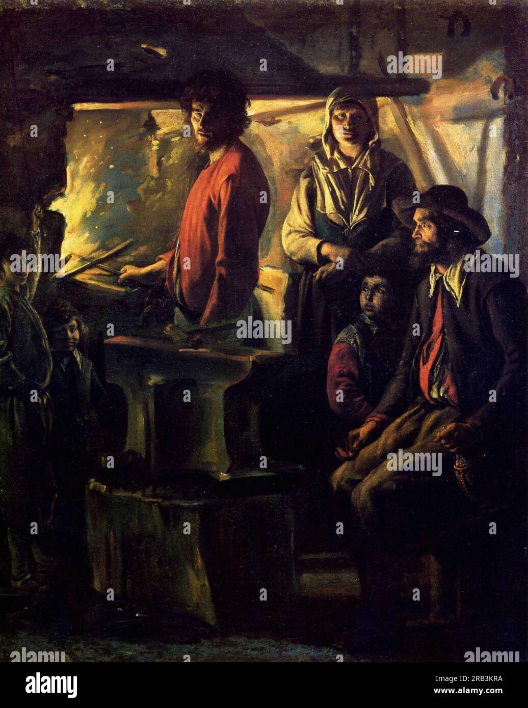 Blacksmith forge painting hi-res stock photography and images - Alamy