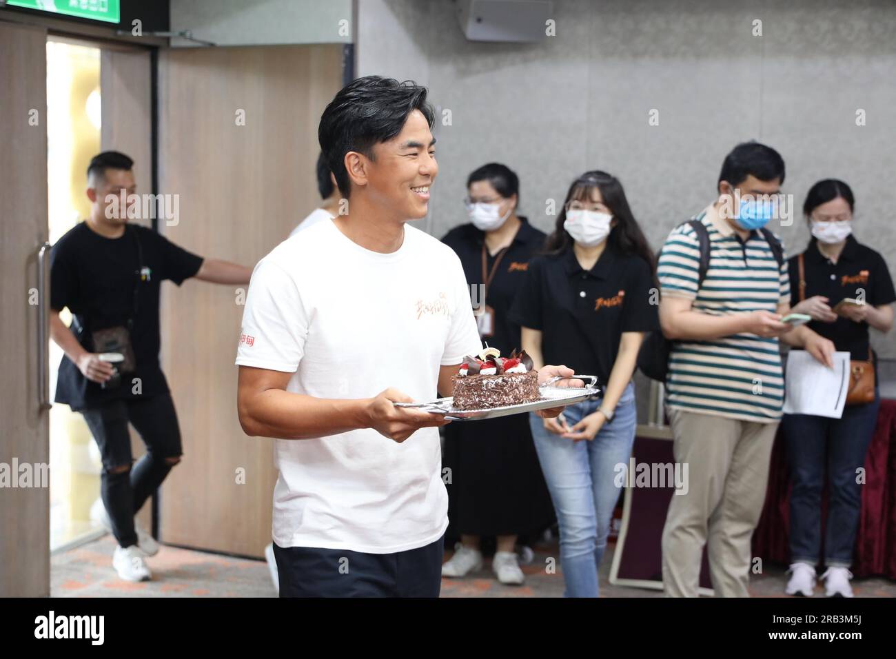 Taiwanese singer and actor Alan Ko attends a public benefit activity in ...