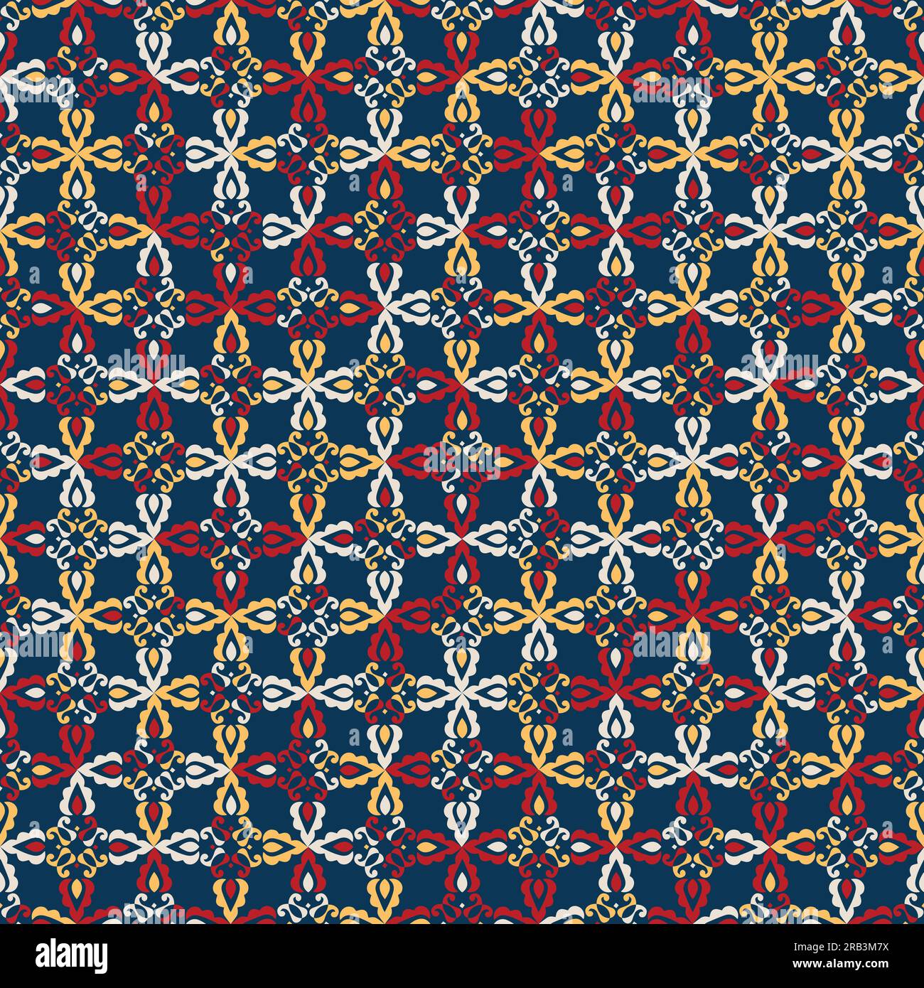 Allover flower motif repeat design Stock Vector Images - Alamy