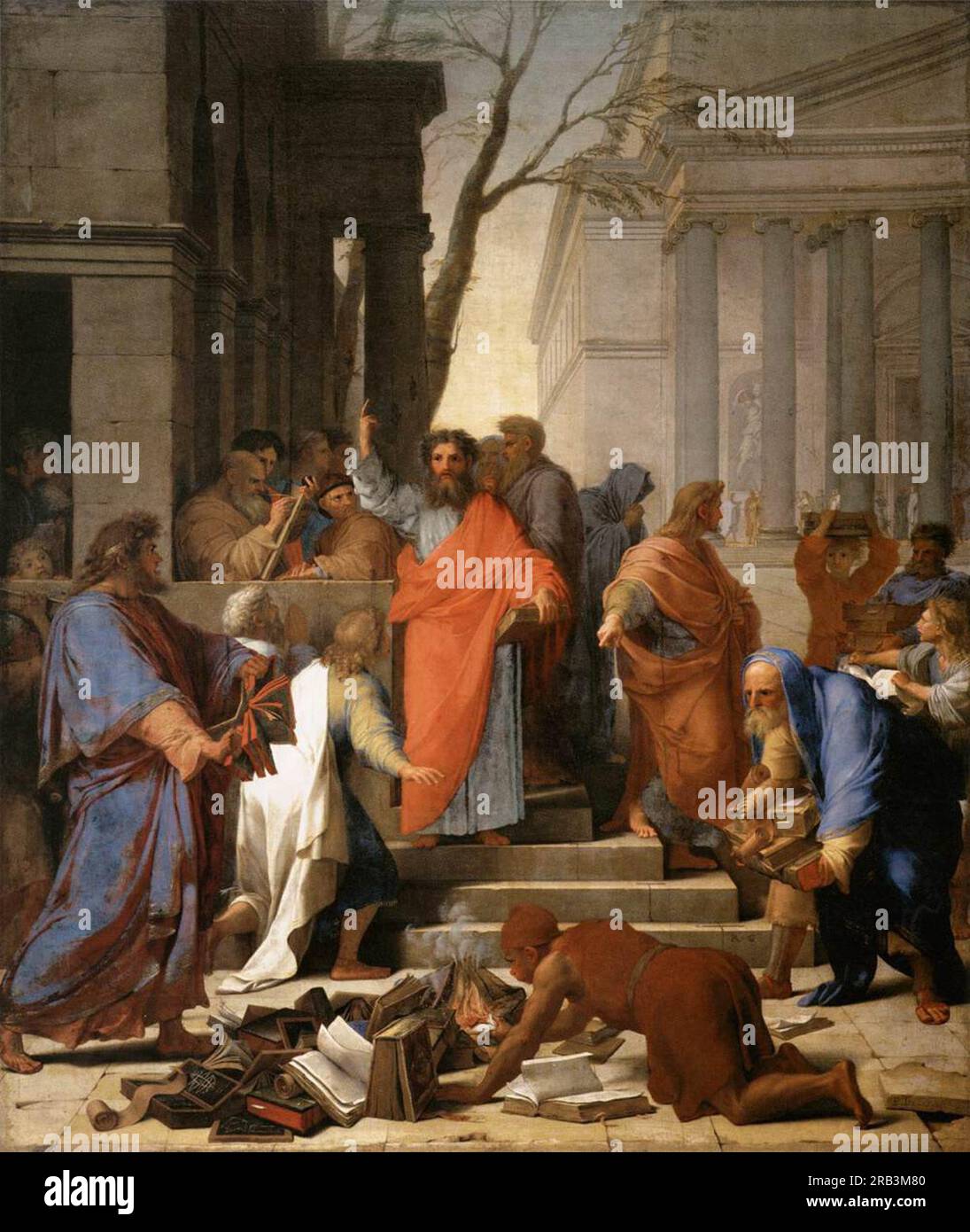 The Preaching of St. Paul at Ephesus 1649 by Eustache Le Sueur Stock ...