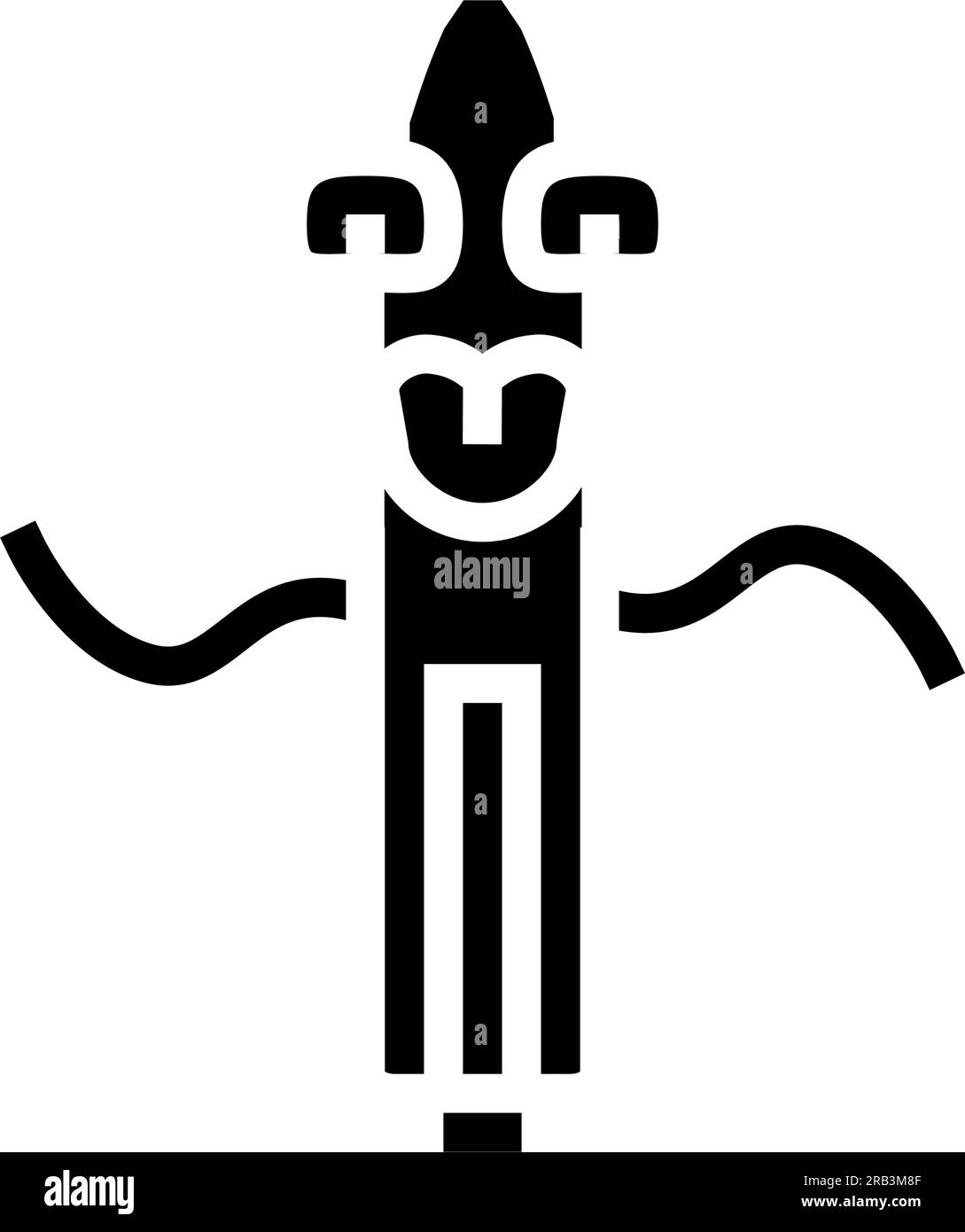 draw pen character glyph icon vector illustration Stock Vector Image ...