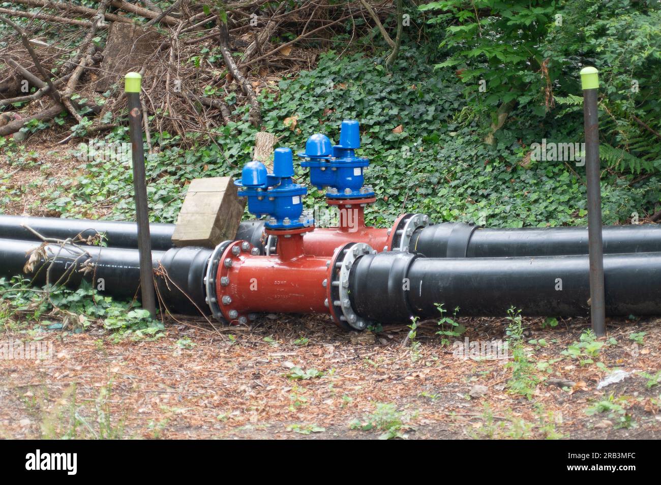 Ruislip. UK. 6th July, 2023. HS2 have installed pipework (pictured ...