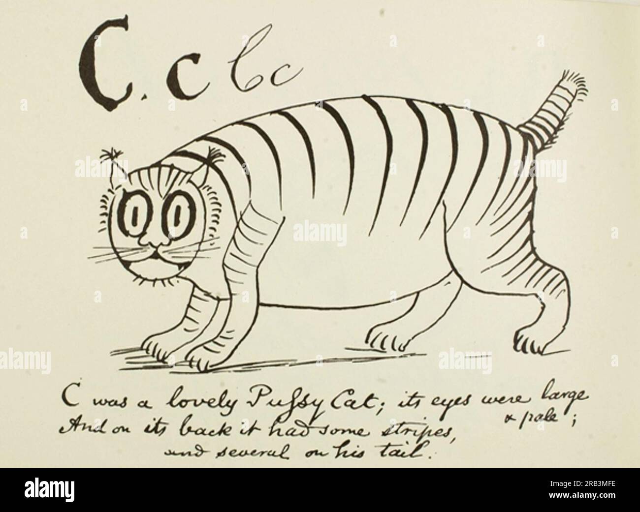 The Letter C of the Alphabet 1880 by Edward Lear Stock Photo - Alamy