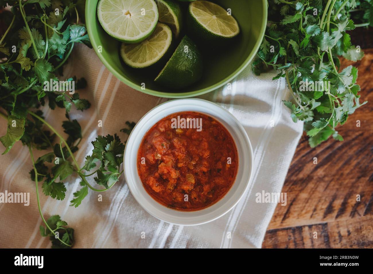 Ingredients for a taco night Stock Photo - Alamy