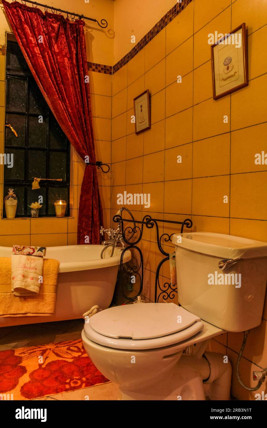 Bathtub bathroom indoors interiors Stock Photo - Alamy