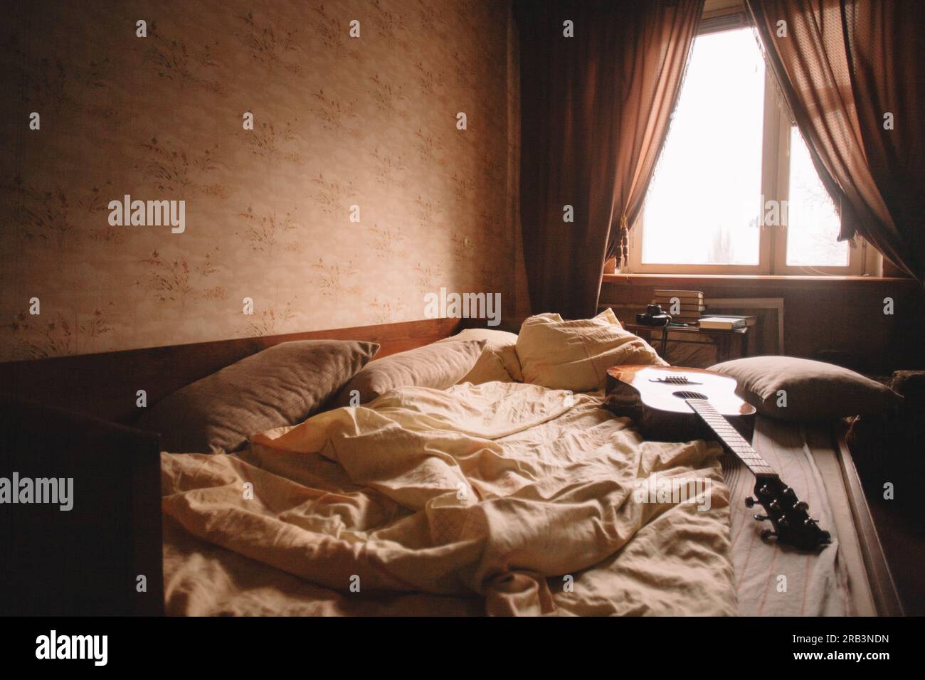 Interior of bedroom Stock Photo - Alamy