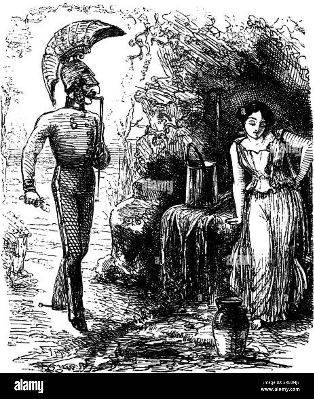 Rhea Silvia by John Leech Stock Photo - Alamy