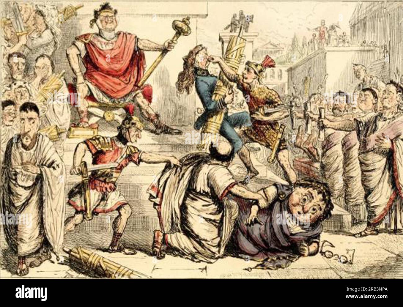 Tarquinius Superbus makes himself King by John Leech Stock Photo - Alamy