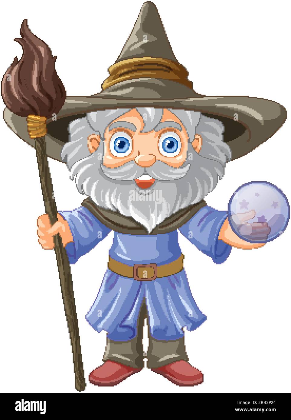 Long beard holding Stock Vector Images - Alamy