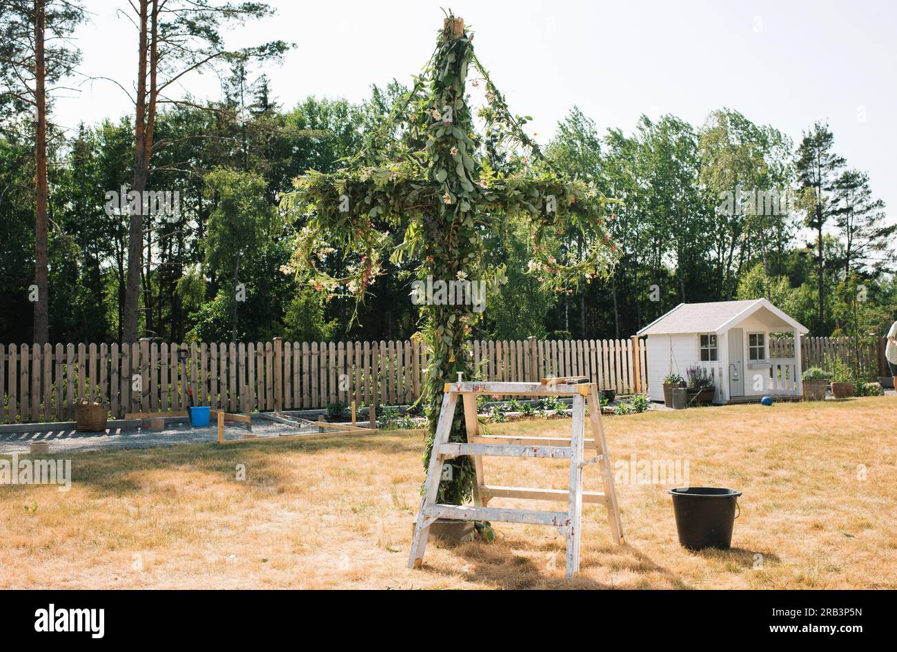 Swedish backyard hi-res stock photography and images - Alamy
