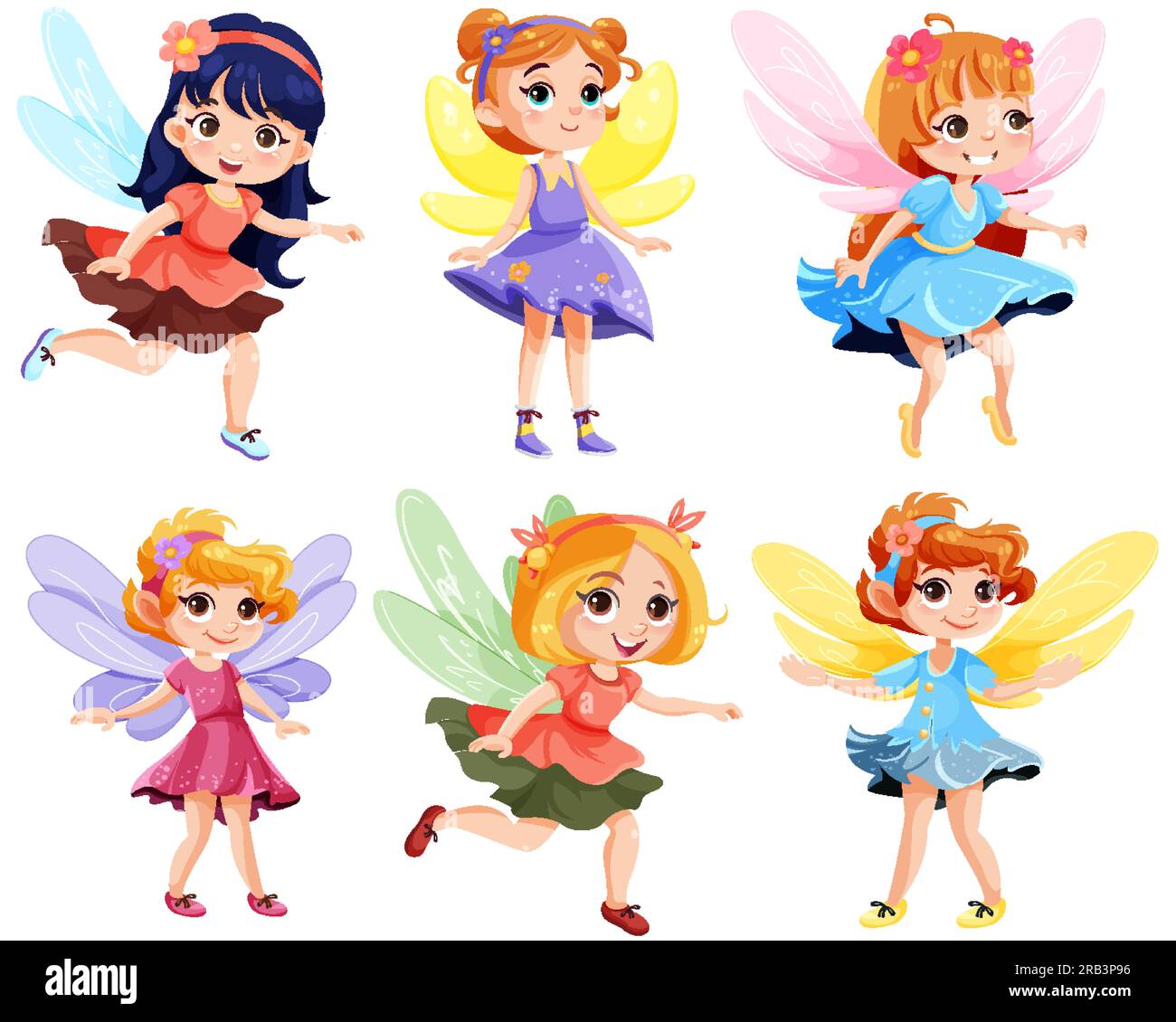 Flight of the fairies Stock Vector Images - Alamy