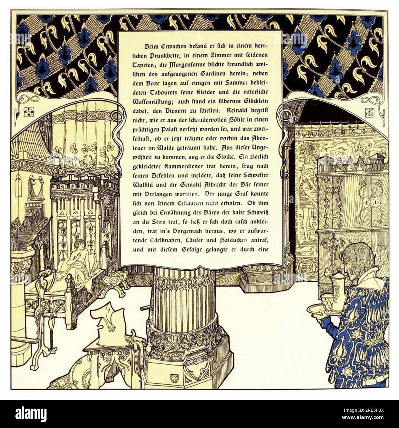 Die Bucher Der Chronika Der Drei Schwestern 7 1900 by Heinrich Lefler ...