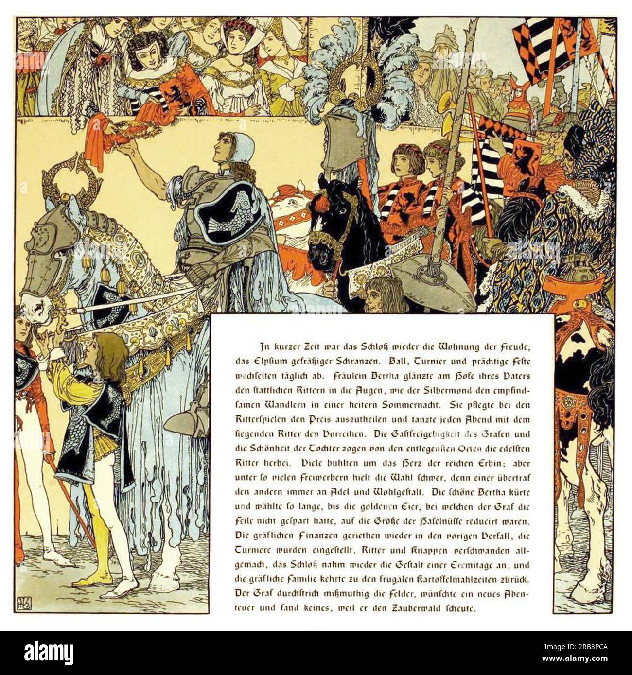 Die Bucher Der Chronika Der Drei Schwestern 4 1900 by Heinrich Lefler ...