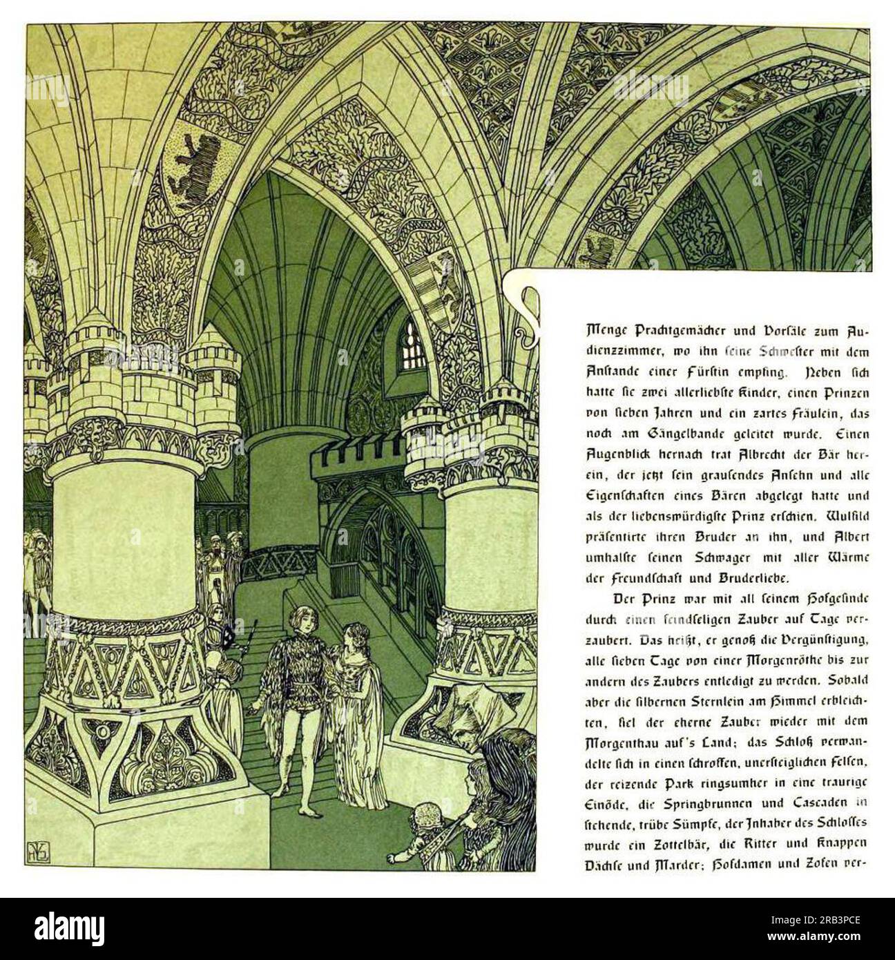 Die Bucher Der Chronika Der Drei Schwestern 9 1900 by Heinrich Lefler ...