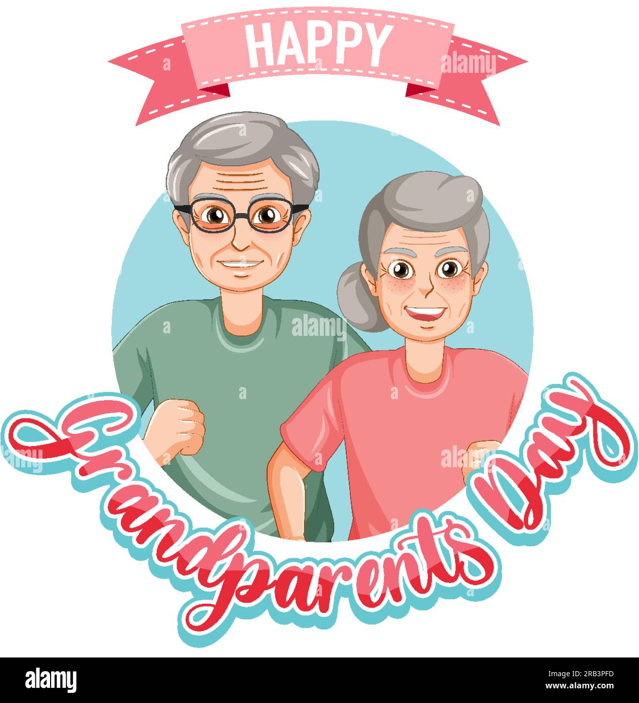 Happy grandparent day banner illustration Stock Vector Image & Art - Alamy