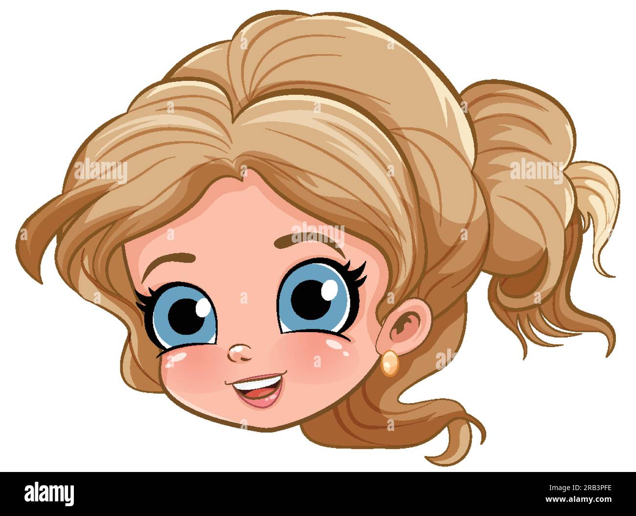 Beautiful woman face cartoon illustration Stock Vector Image & Art - Alamy Beautiful woman face cartoon illustration Stock Vector Image & Art - Alamy