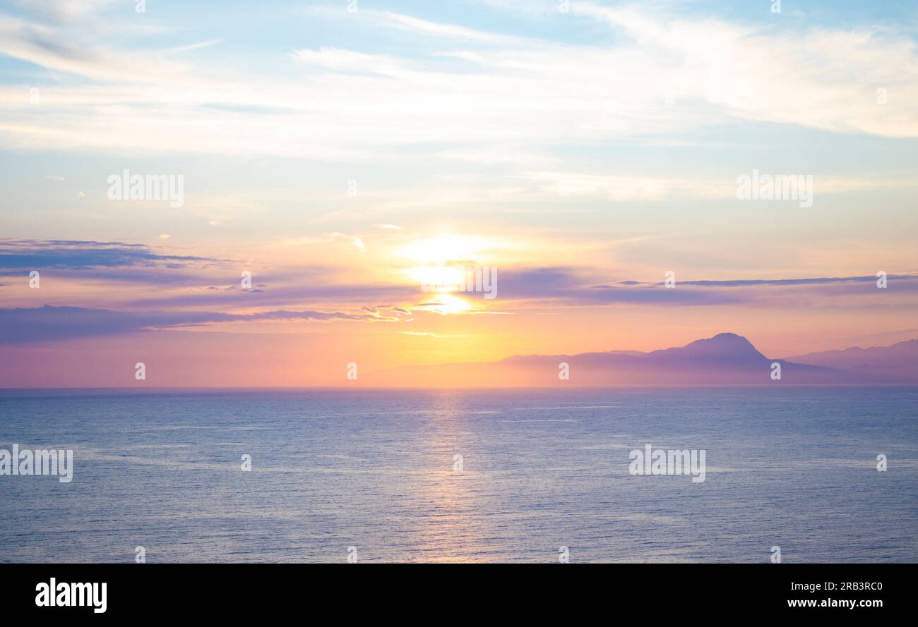 Real Majestic Sunrise Sundown sky Background with Gentle Colorful ...