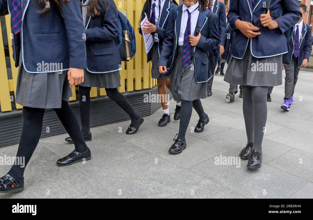 Uk child in school uniform hi-res stock photography and images - Alamy