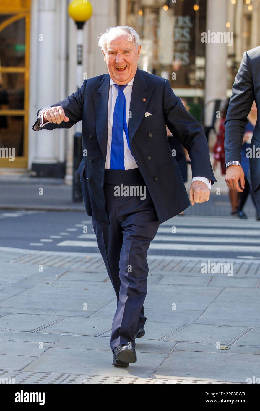 London, UK. 7th July, 2023. Sir Frederick Barclay arrives at the High ...