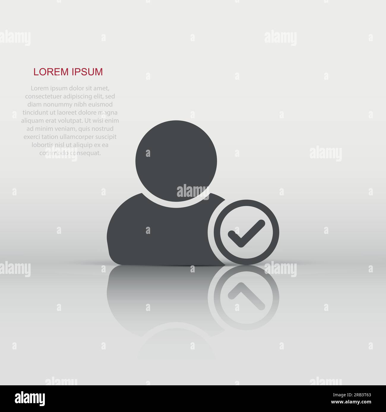 Login Icon In Flat Style People Secure Access Vector Illustration On