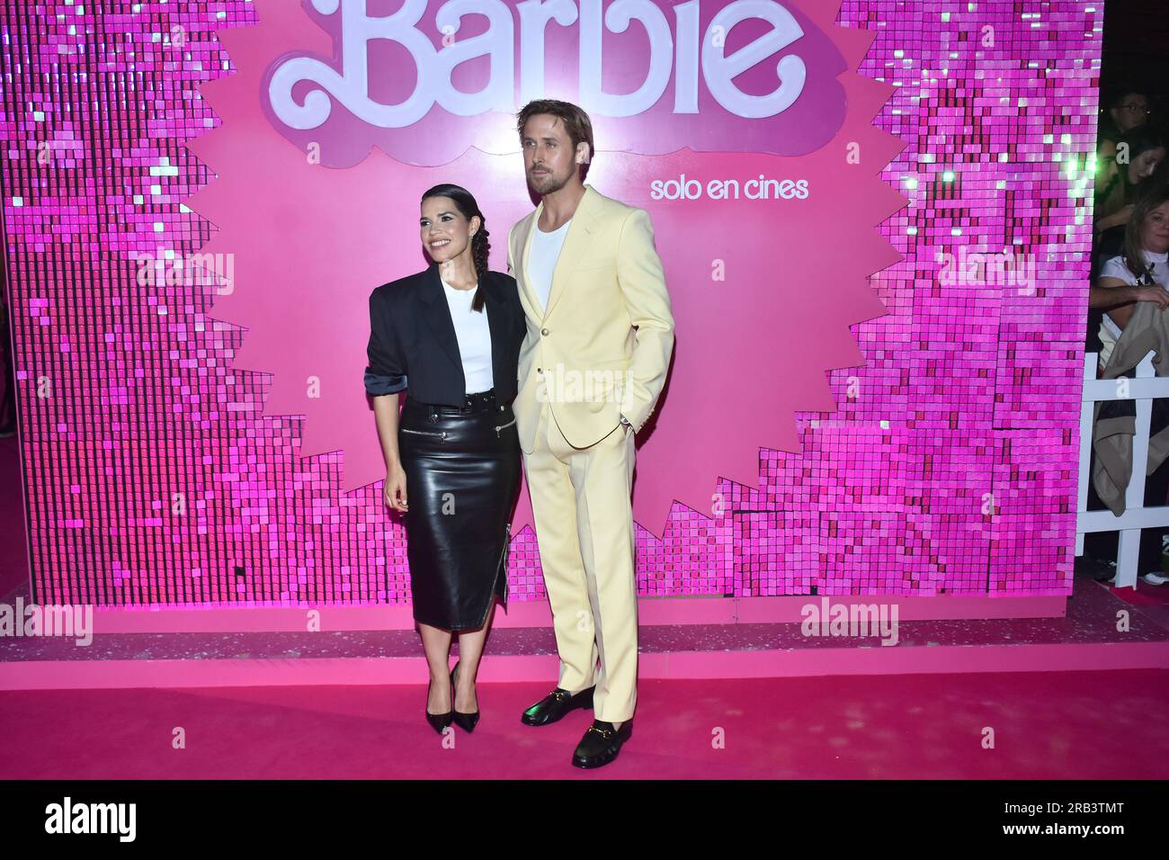 July 6, 2023, Mexico City, Mexico: (L-R) America Ferrera and Ryan ...