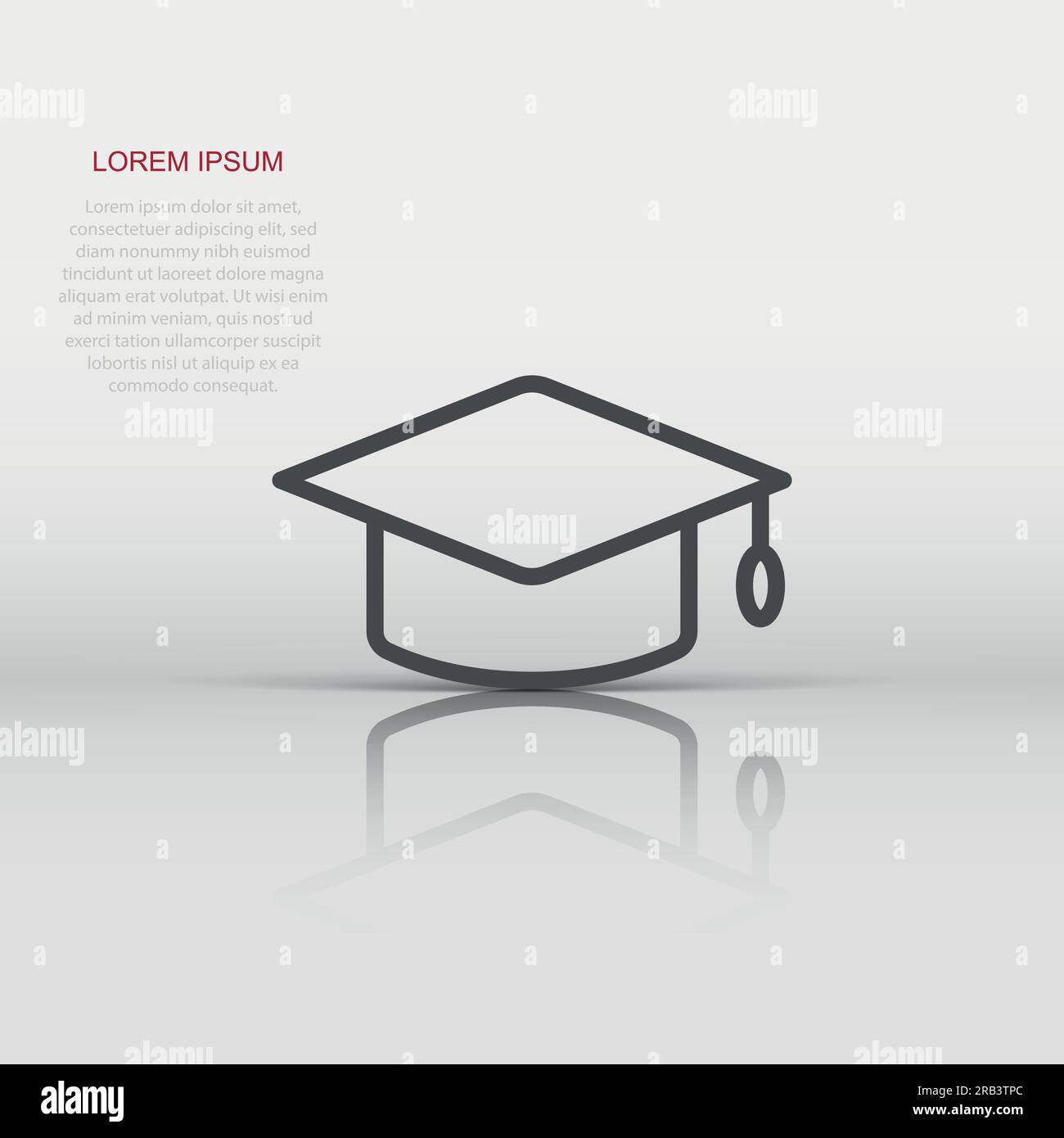 Academical cap Stock Vector Images - Alamy