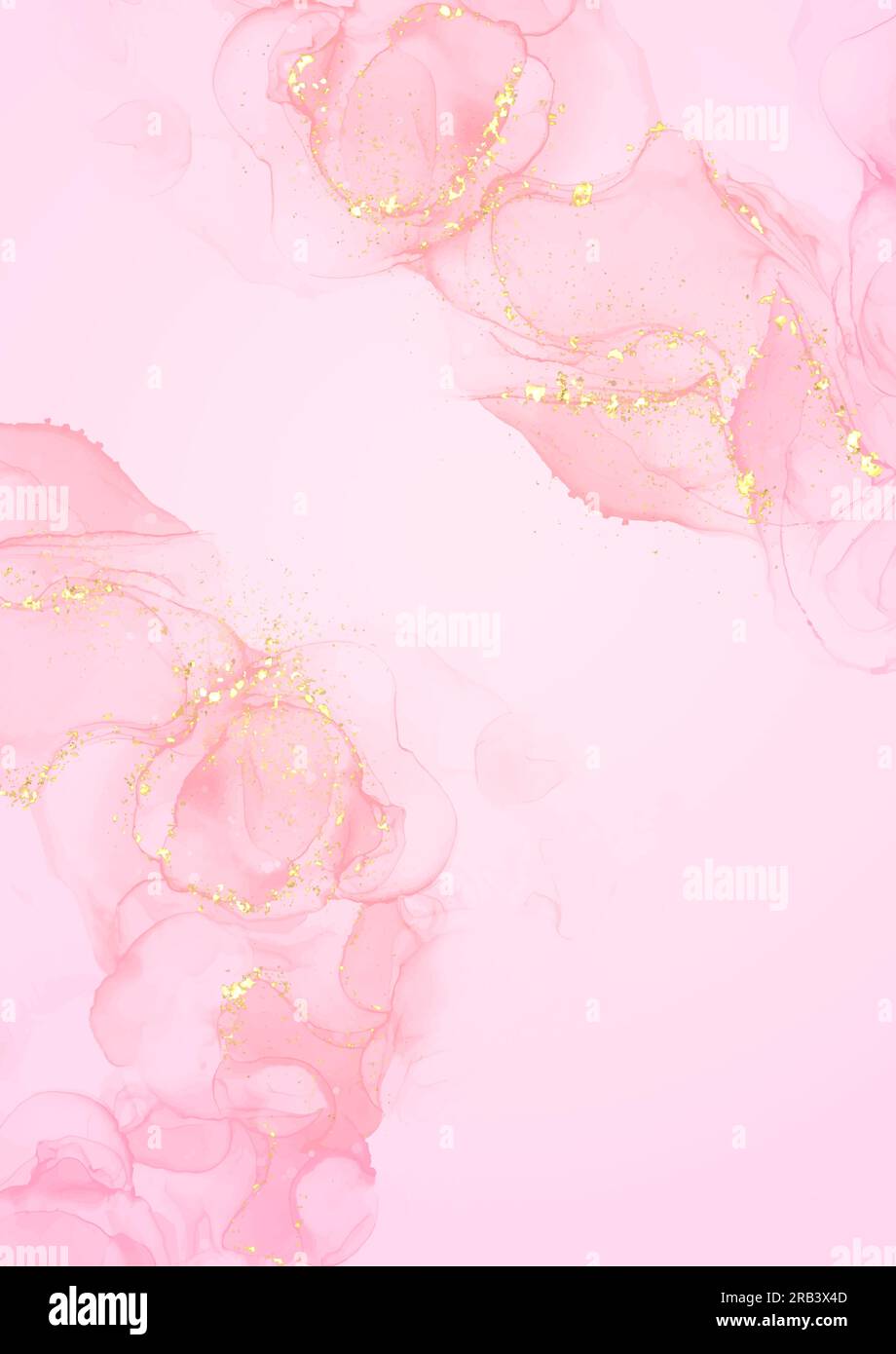 Pastel pink alcohol ink Stock Vector Images - Alamy