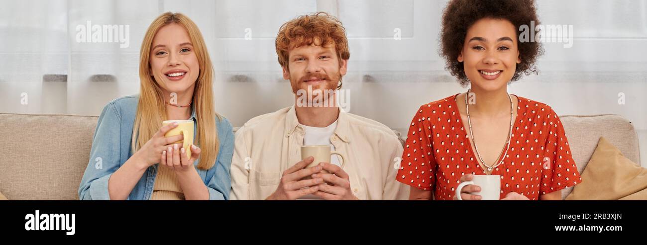 polyamorous concept, relationship diversity, happy polygamy lovers ...
