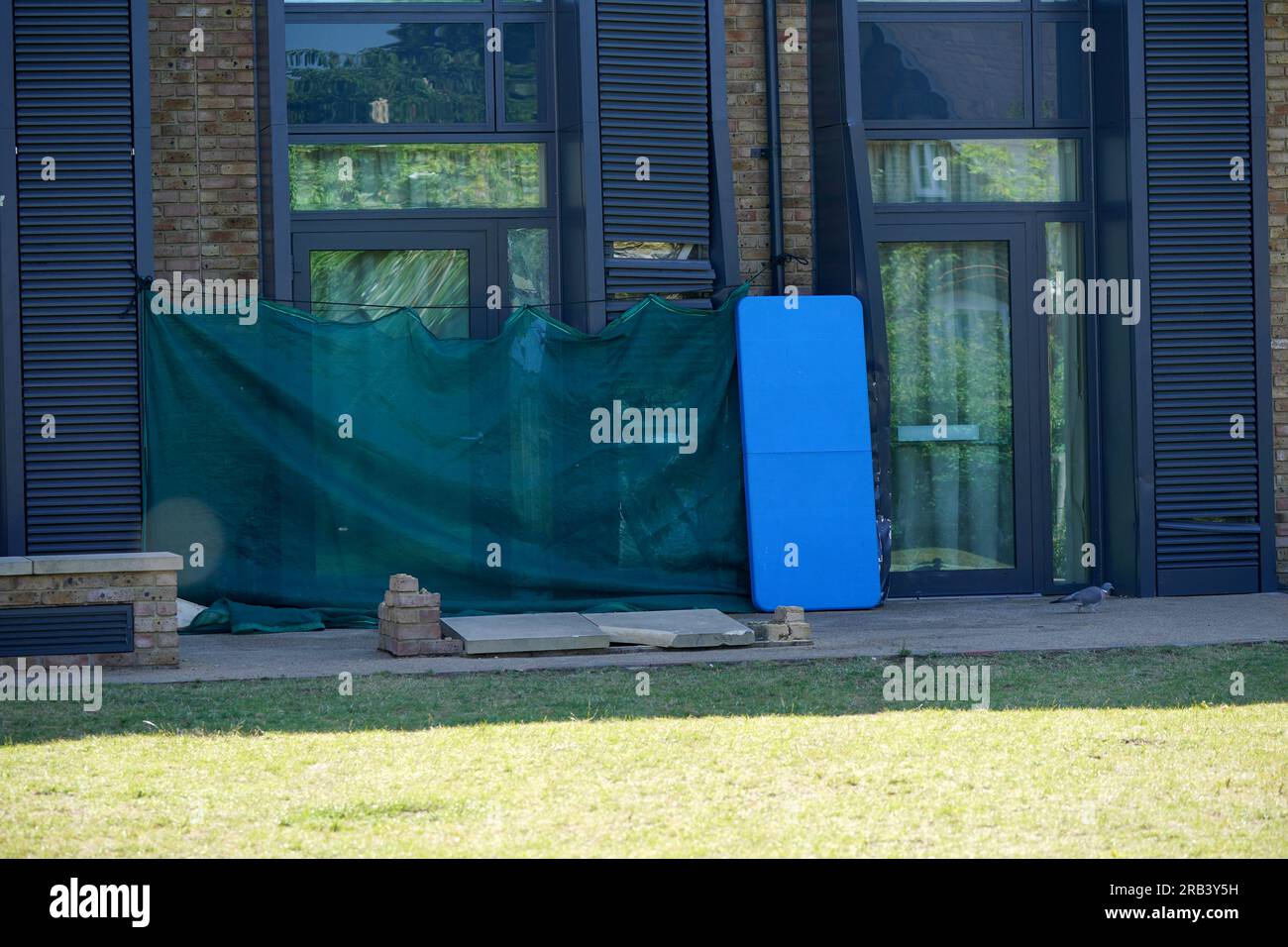 Damage to the exterior walls and windows of the Study Preparatory ...