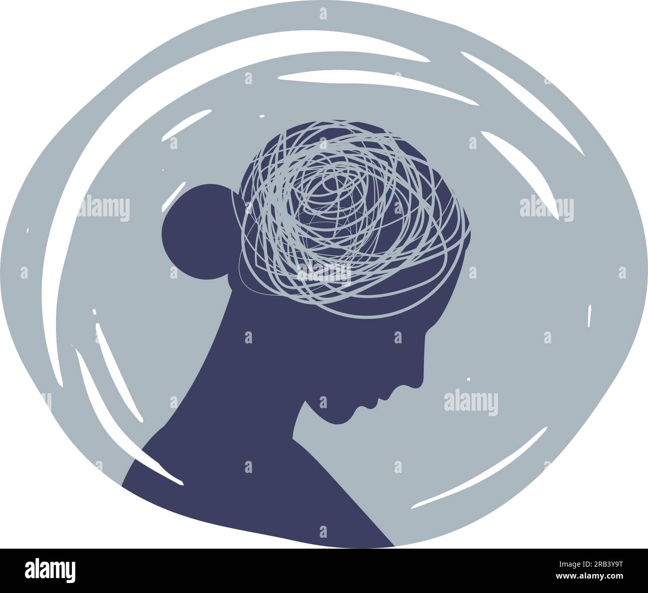 Mental disorder concept. Depression woman. Stress, despair, anxiety ... Mental disorder concept. Depression woman. Stress, despair, anxiety ...