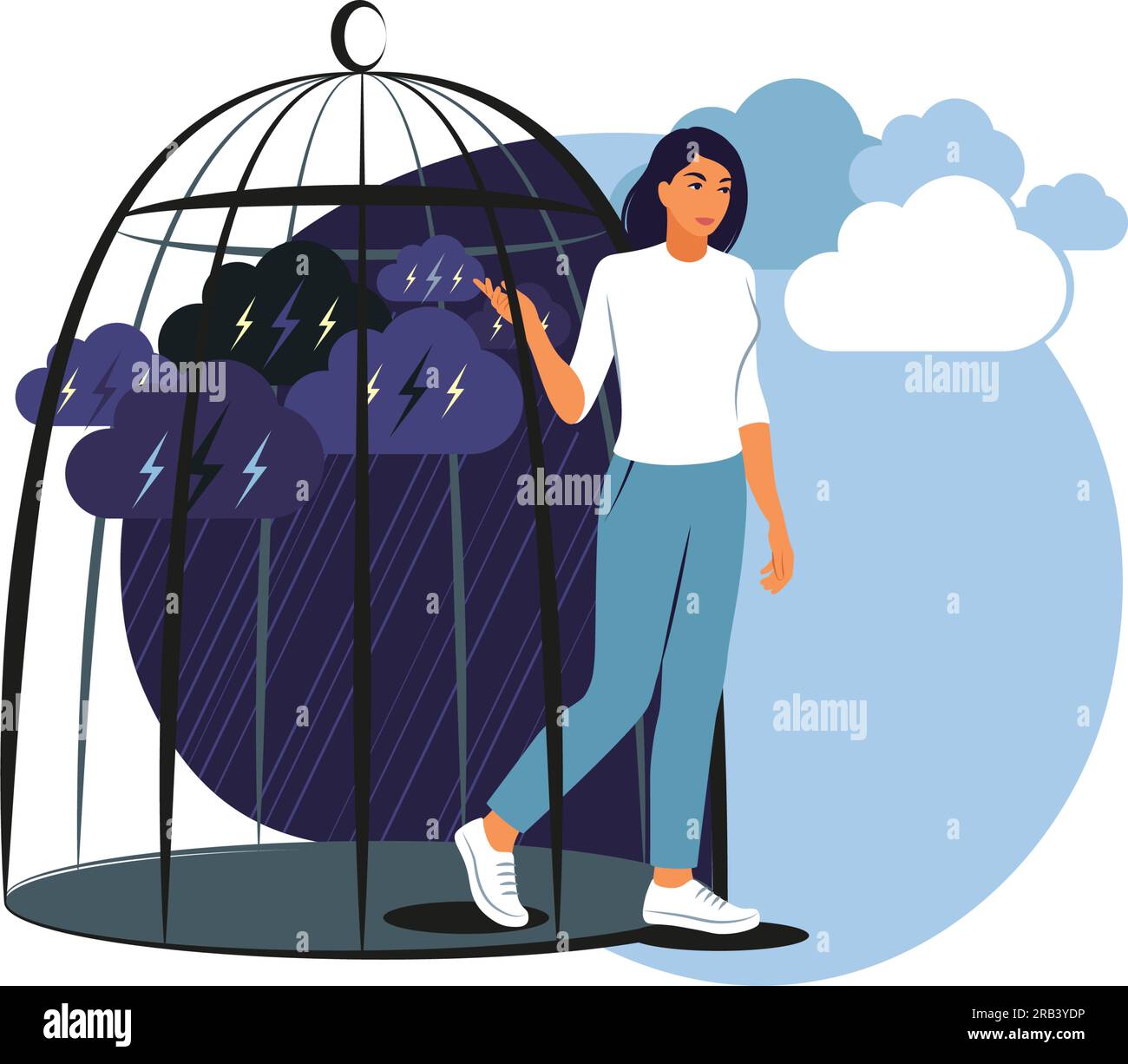 Woman abuse illustration hi-res stock photography and images - Alamy