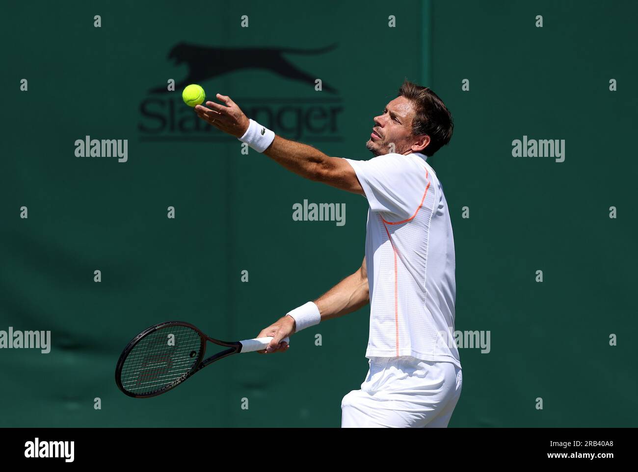 Nicolas Mahut in action during their Gentleman’s Doubles match with ...