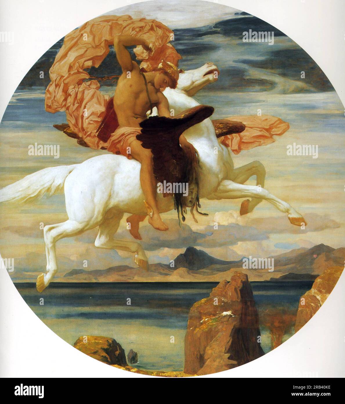 Perseus On Pegasus Hastening To the Rescue of Andromeda by Frederic ...