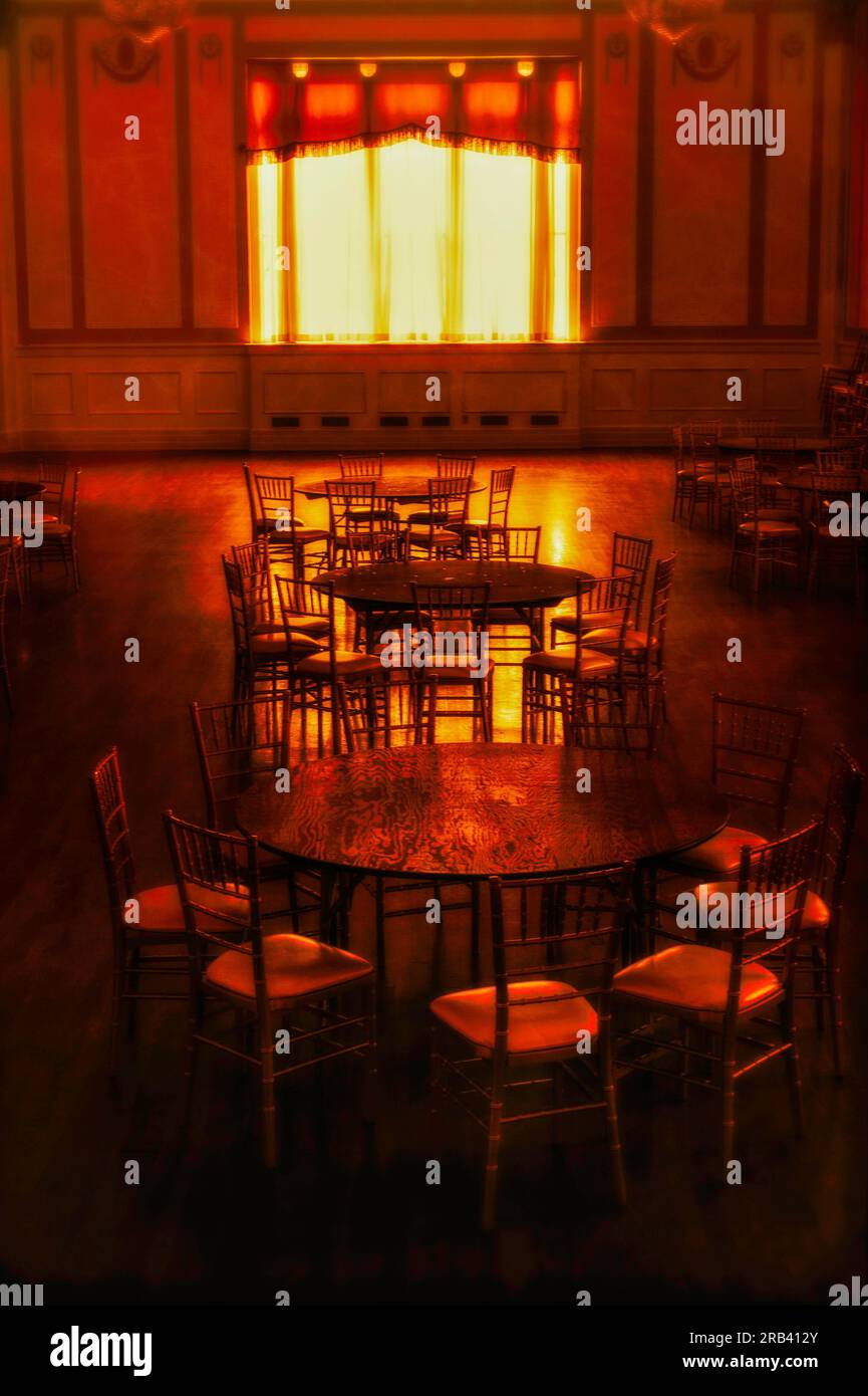 Empty banquet hall in a hotel Stock Photo - Alamy