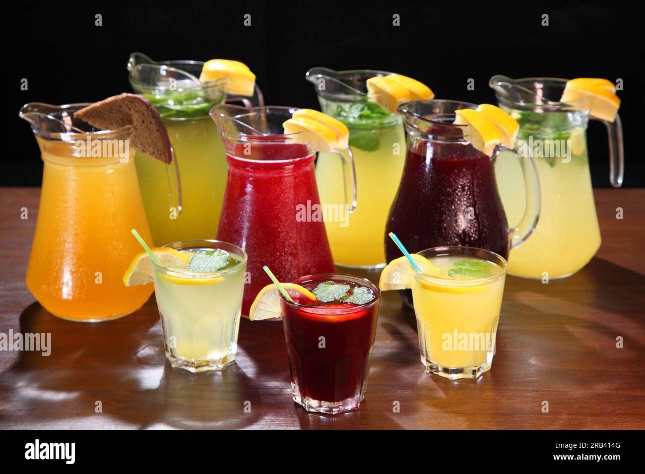 Cold lemonades. Berry Lemonade. Quenching thirst and refreshing drinks ...