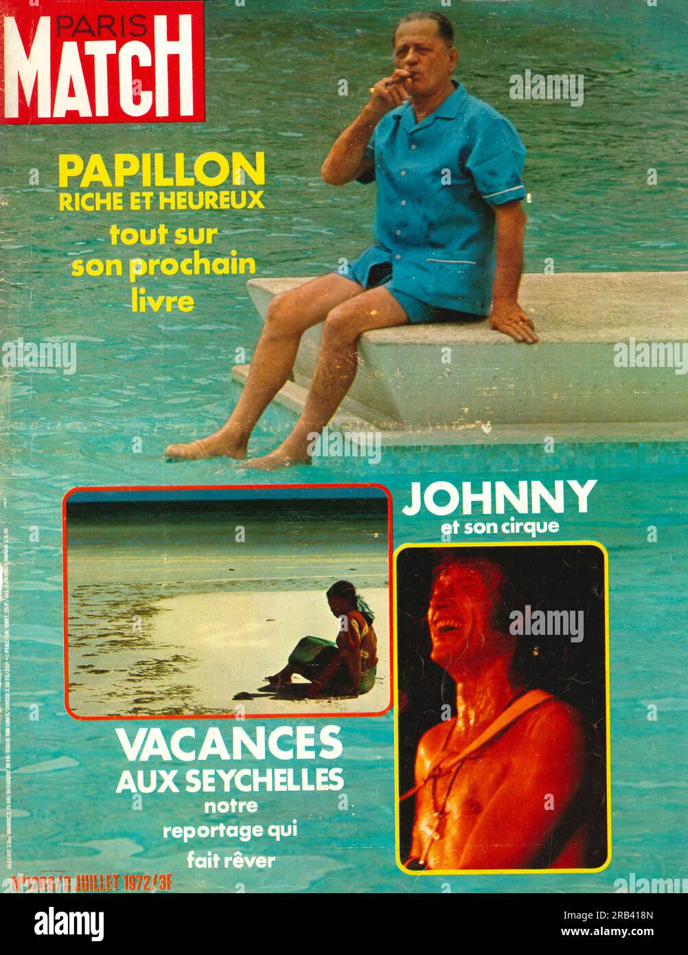 Paris Match magazine cover, July 8 1972 Stock Photo - Alamy