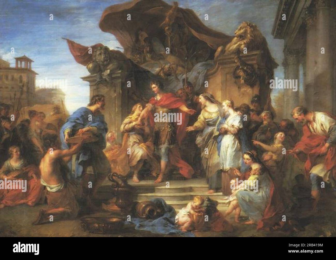 La Continence De Scipion by François Lemoyne Stock Photo - Alamy