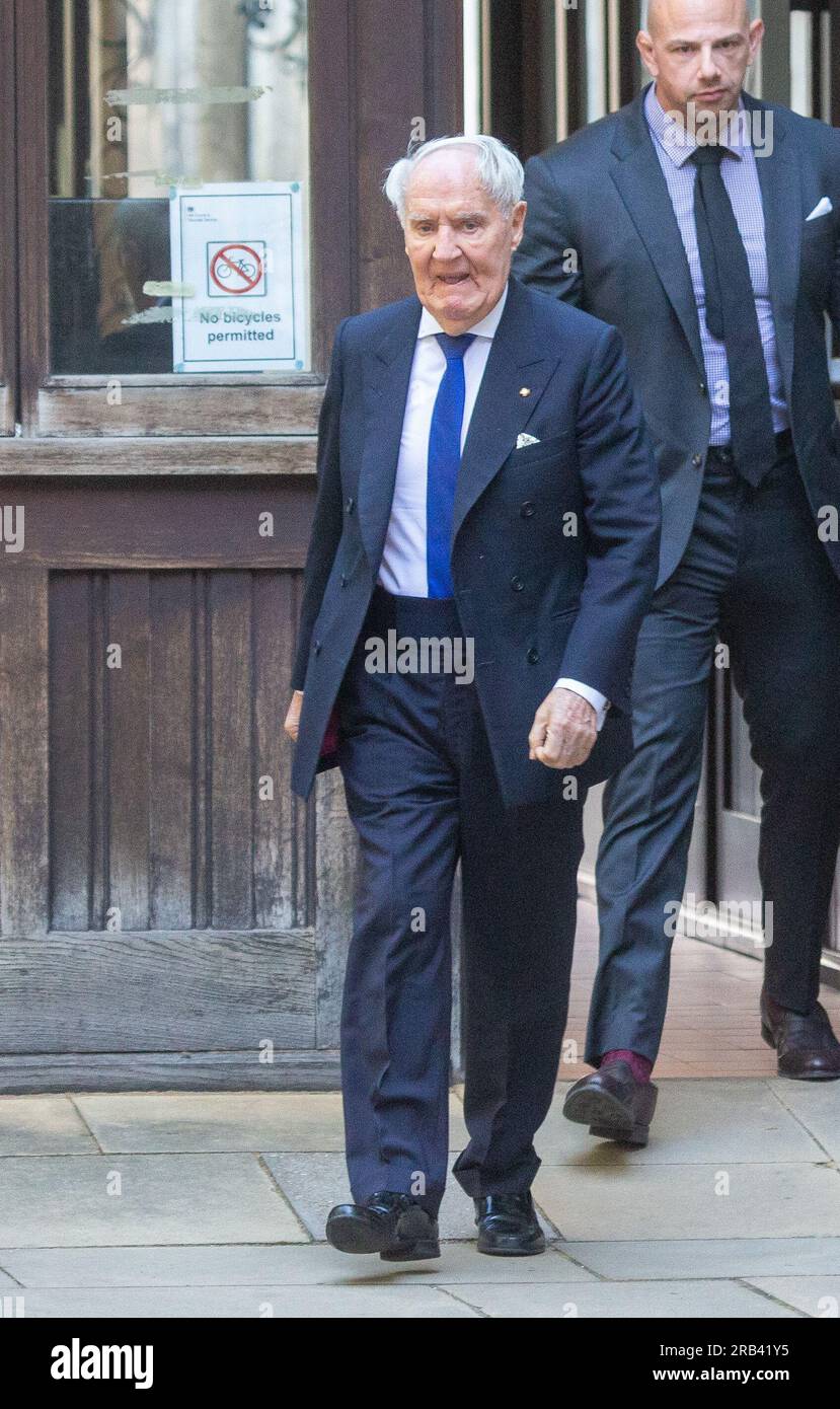 London, England, UK. 7th July, 2023. British billionaire Sir FREDERICK ...