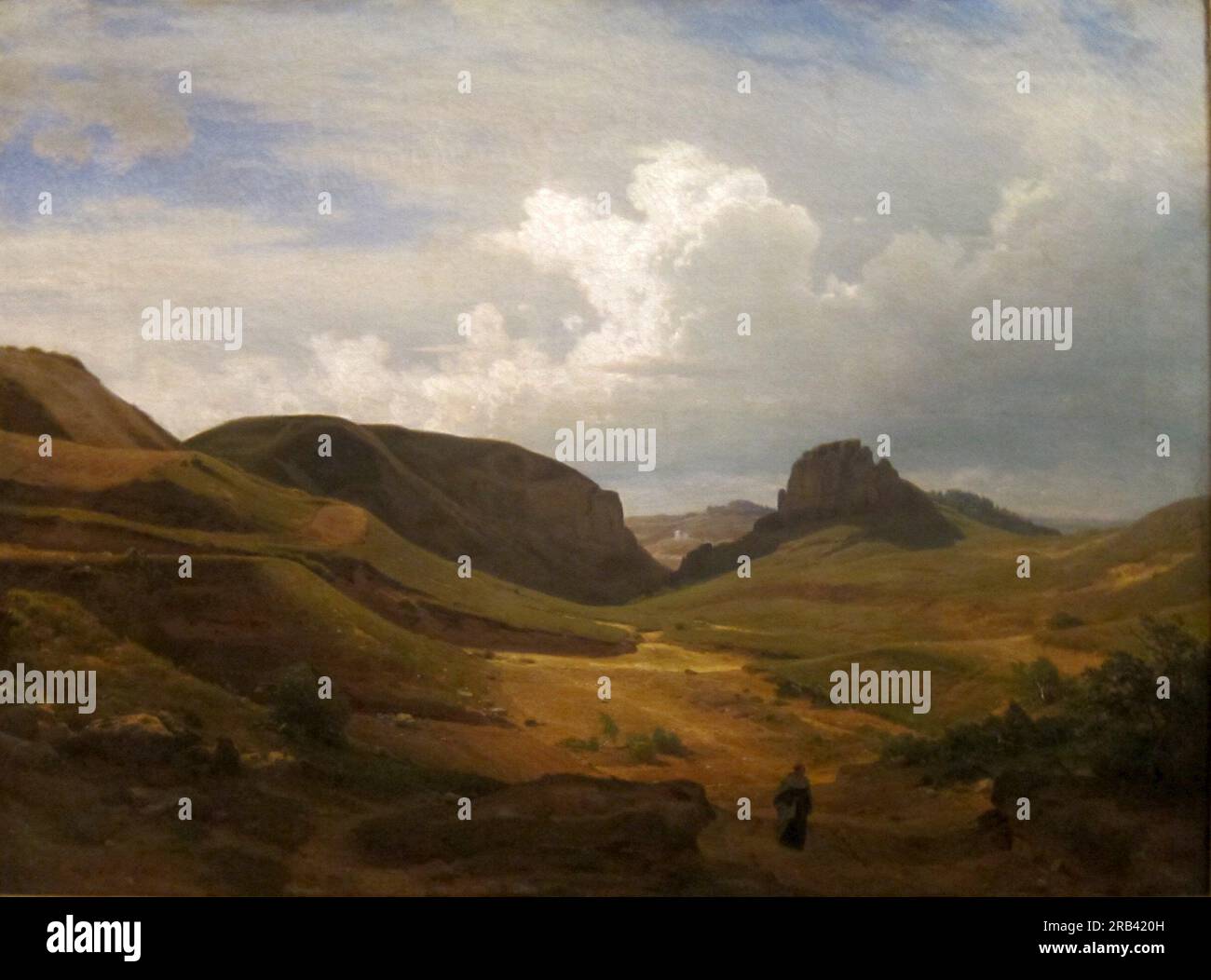 Landscape 1862 by Karl Lessing Stock Photo - Alamy