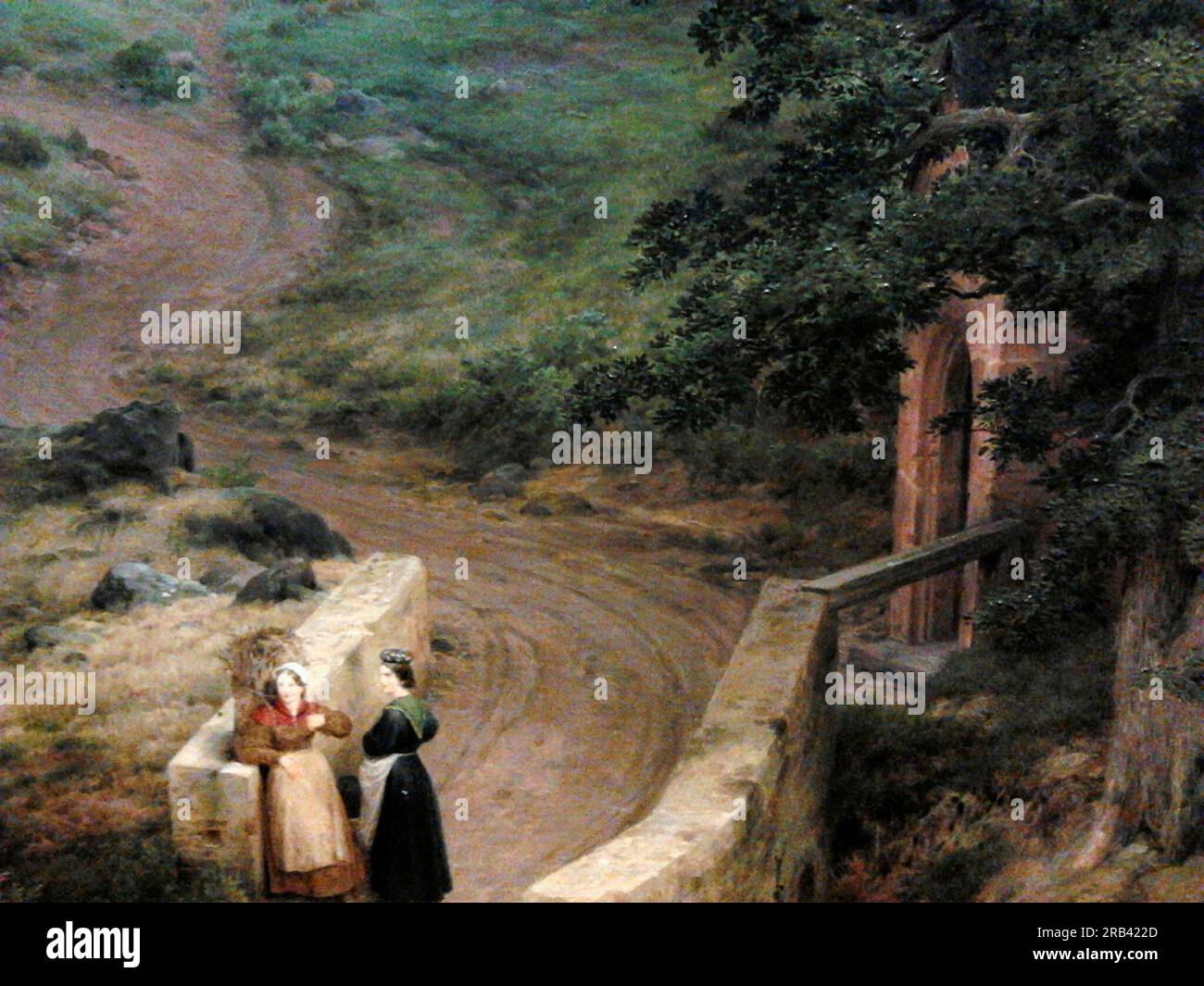 Landscape in the Eifel Mountains (detail) 1834 by Karl Lessing Stock ...