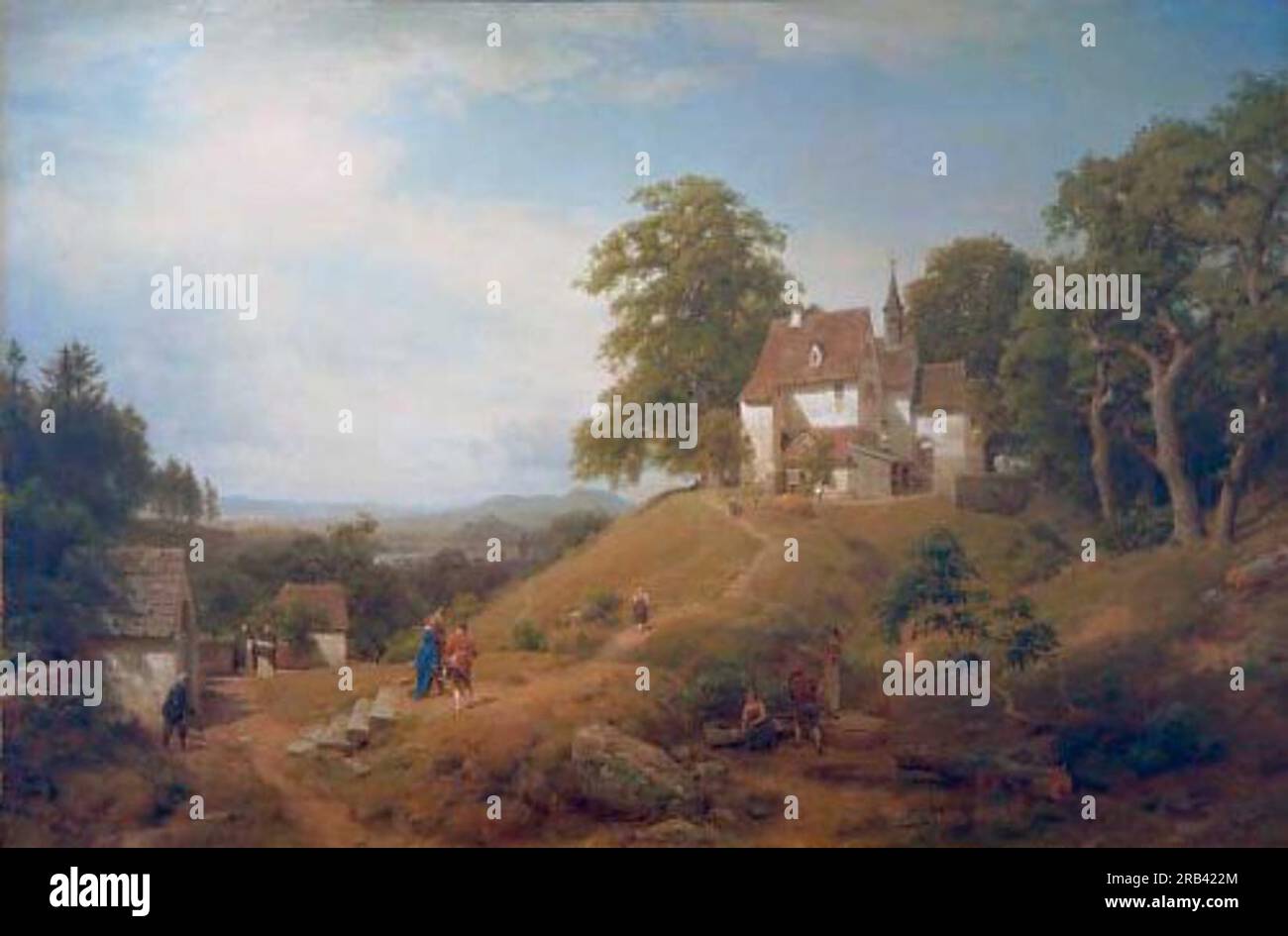 Upper Rhine Chapel 1860 by Karl Lessing Stock Photo - Alamy