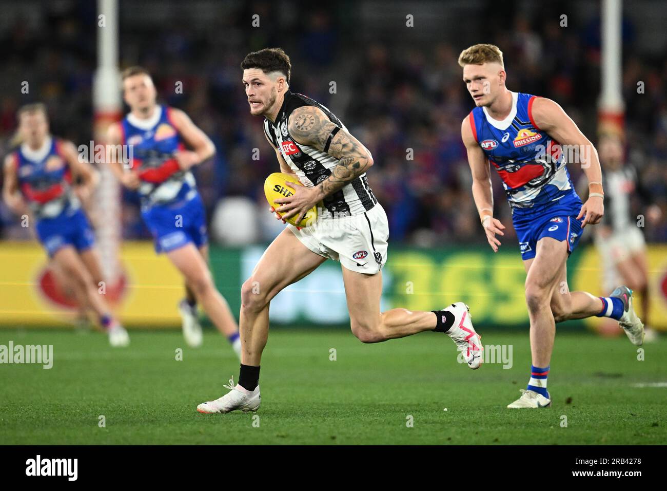 Melbourne, Australia. 07th July, 2023. Jack Crisp of Collingwood during ...
