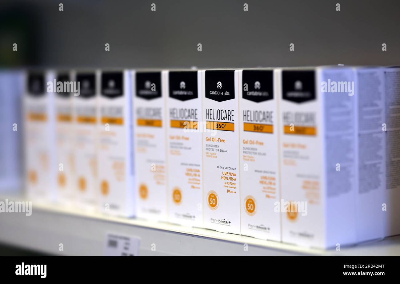 Sunscreen for sale on day five of the 2023 Wimbledon Championships at ...