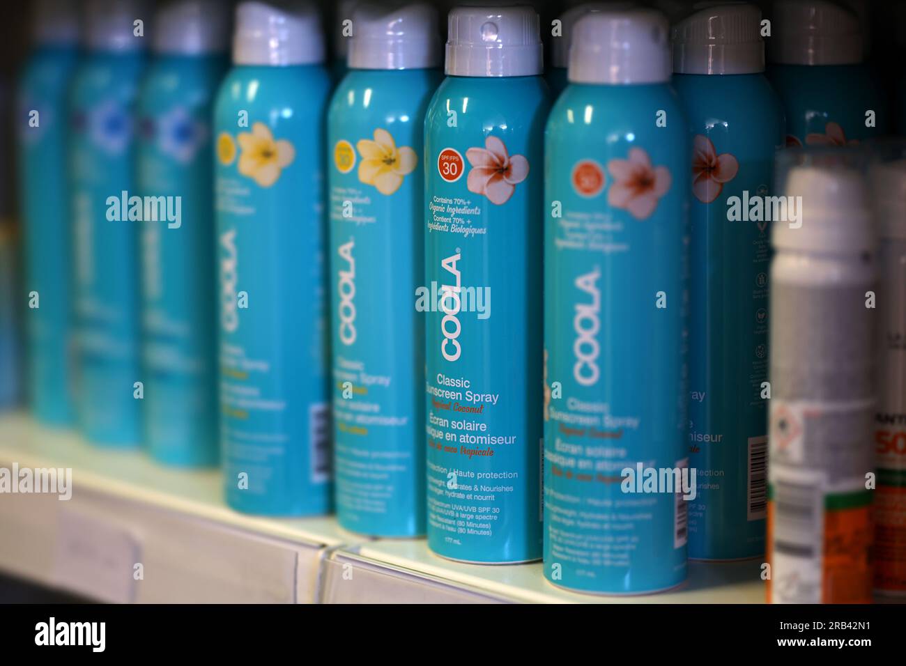 Sunscreen for sale on day five of the 2023 Wimbledon Championships at ...