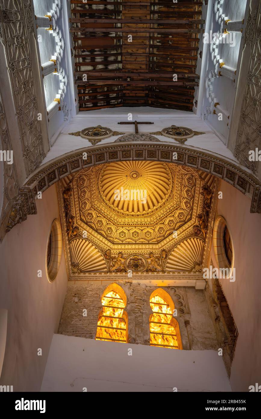 Synagogue of Santa Maria la Blanca Interior - Toledo, Spain Stock Photo ...