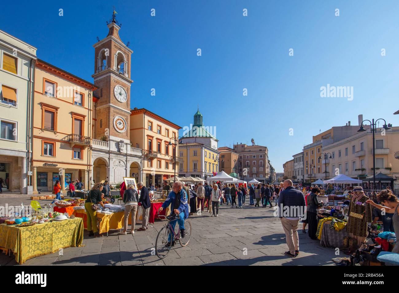 Rimini the piazza tre martiri hi-res stock photography and images - Alamy